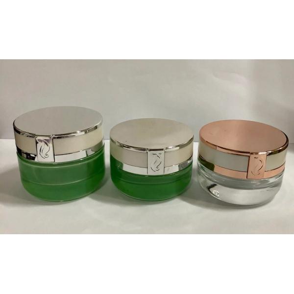 Quality Reliable Luxury Cosmetic Containers Glass Cream Jars Cosmetic Packaging for sale