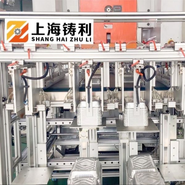 Quality Automatic Silver Plate Aluminium Foil Container Machine 24kw 3 Phase for sale