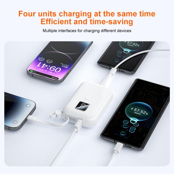 Quality 5W/7.5W Wireless Mini Power Bank 10000mAh Charge Type C Input Output Lightweight for sale