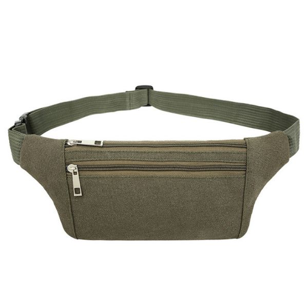 Quality Large Capacity Canvas Waist Bag For Men Outdoor Leisure for sale