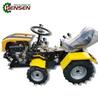 Quality Synchro Small Diesel Garden Tractors Yellow Orange Agricultural Mini Tractor for sale