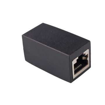 Quality Rj45 Network Splitter Adapter 180 Degree Through RJ45 Female Adapter 8P8C for sale