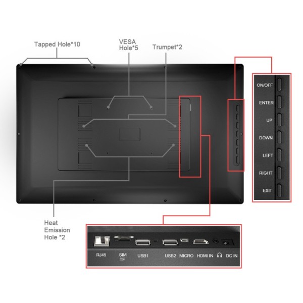Quality 1080p Smart Wall Mounted Digital Signage With Multi OSD Language for sale