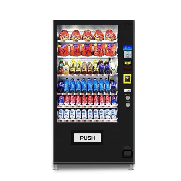 Quality Coin Bill Credit Card Beverage Vending Machine 300pcs-800pcs Capacity for sale
