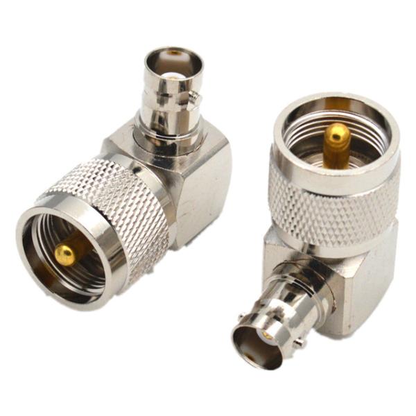 Quality BNC Female UHF Male Elbow Radio Frequency Adapter for sale
