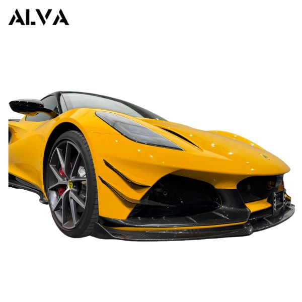 Quality Installation Replacement Add on Top- Dry Carbon Fiber Front Lip Aero Body Kits for LOTUS EMIRA AMANS Design 2021 and up for sale