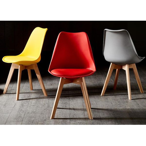 Quality No Deformation Wooden Leg Dining Chair for sale