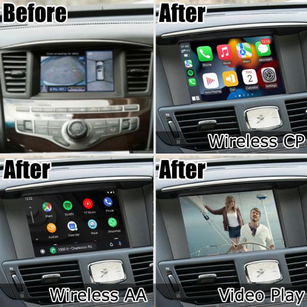 Quality Infiniti QX60 OEM style wireless carplay android auto upgrade for sale