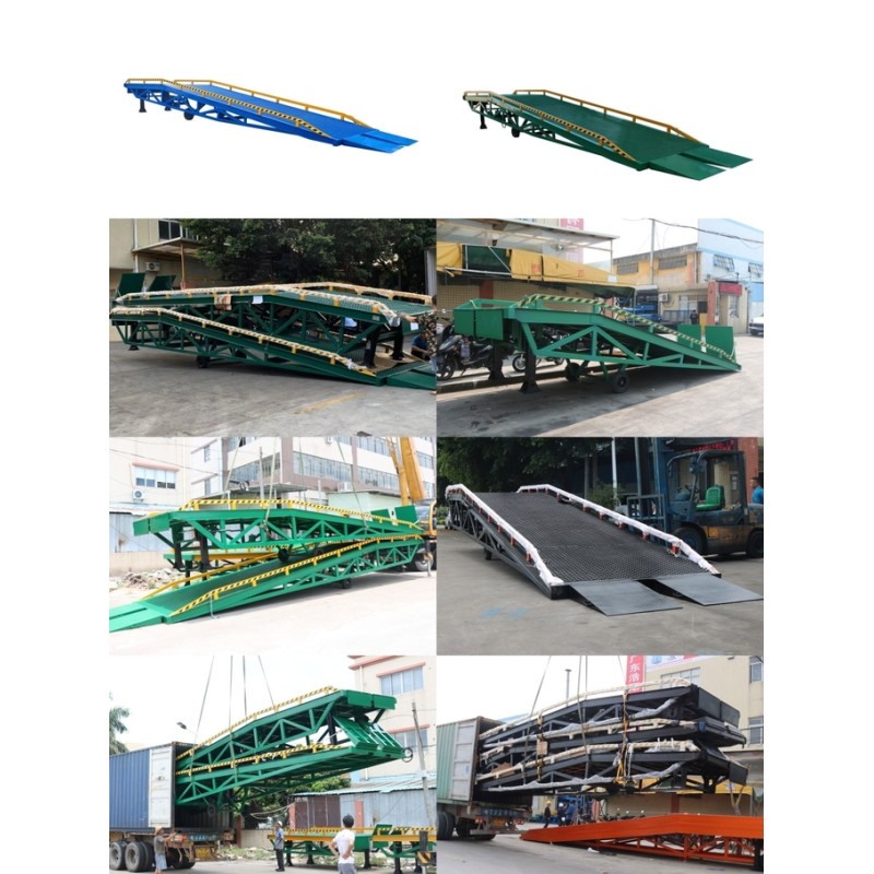 15 Tons Mobile Dock Ramp Warehouse Portable Truck Loading Ramp 0