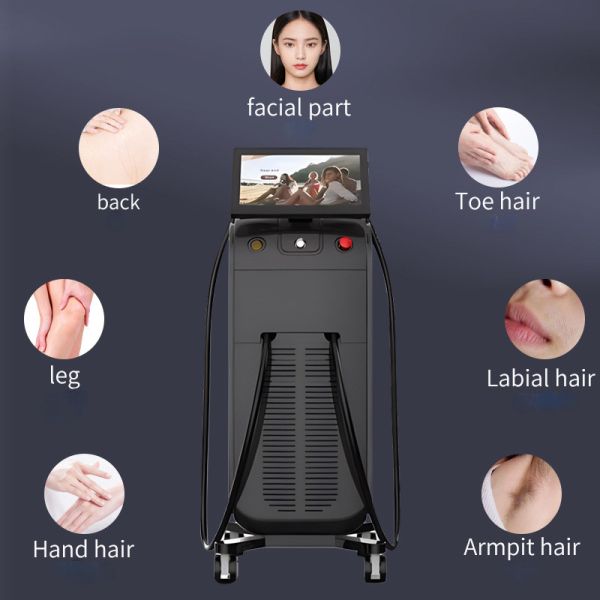 Quality Salon Permanent Laser Hair Removal Machine 1200W With 15 Inch Touch Screen for sale