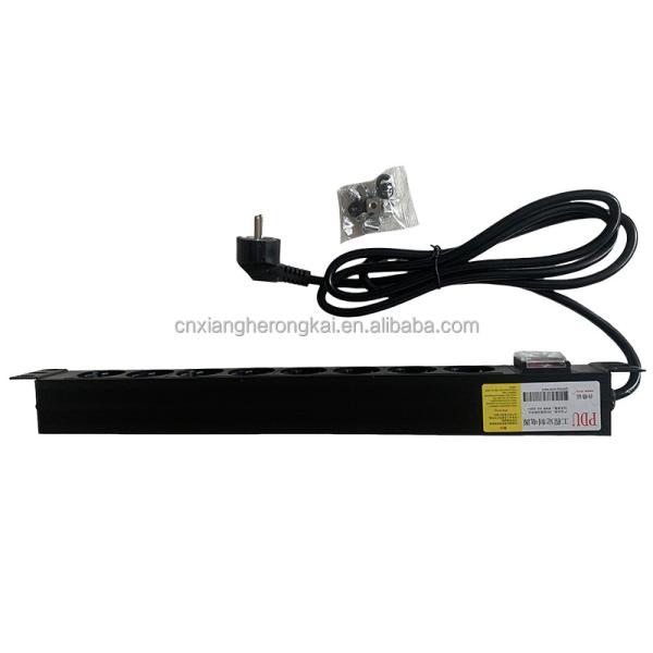 Quality 6 way 8 way French Type PDU16A 250vac European Socket Rack Mount Smart PDU Server for sale