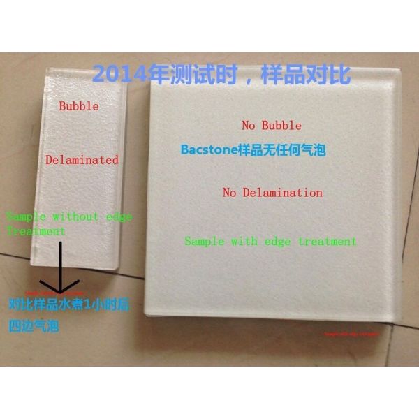 Quality Quartzite Stone Laminated Glass High Impact Resistance for sale