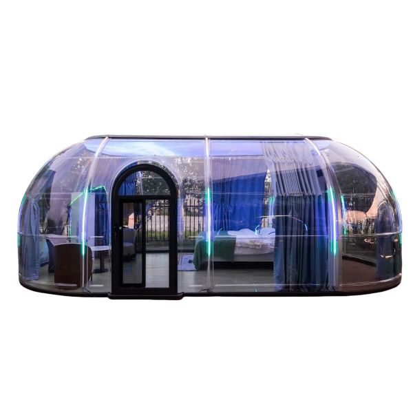 Quality 5.7m2 Double Star Dining Bubble Tent 3M Camping Transparent Clear Bubble Tent for sale