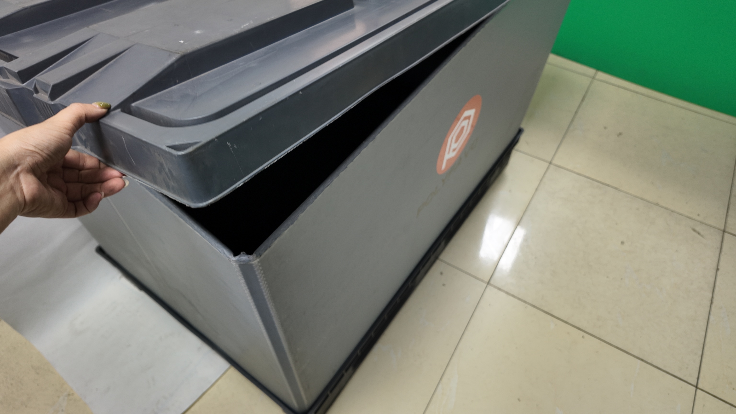 Quality PP Honeycomb Collapsible Pallet Box 1200x800mm Foldable Custom Logo OEM for sale
