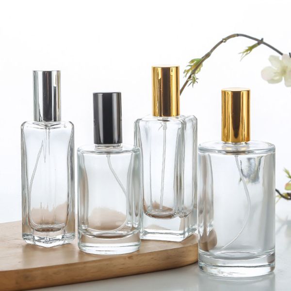 Quality Crimp Pump Transparent Perfume Bottle for sale