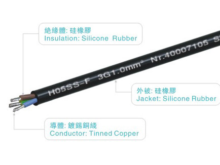 Quality VDE Copper Silicone Rubber Cable 450V Braided 3 Core Xlpe Fiberglass for sale