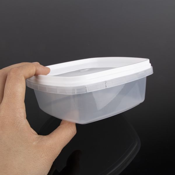 Quality Food Preservation Microwavable Plastic Crisper 13*13*5cm for sale