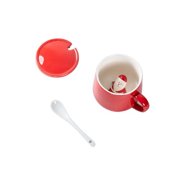 Quality Cartoon 350CC 3 Dimensional Glazed Pottery Mugs for sale
