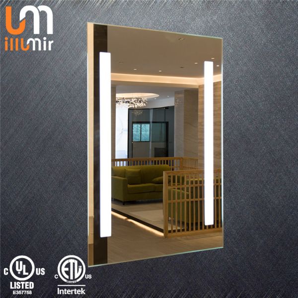 Quality Silver Smart Custom Bathroom Mirrors Waterproof Led Strip Vanity Mirror for sale