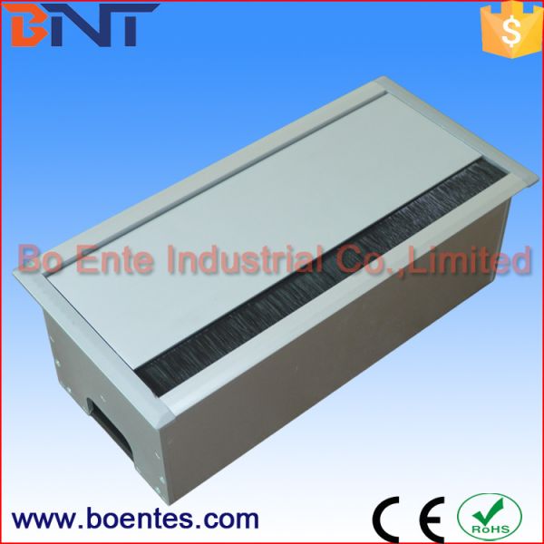 Quality Flip Up Tabletop Interconnect Box Silver Color For Office / Multimedia Classroom for sale