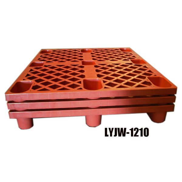 Quality SGS Custom Plastic Pallet Virgin Anti Impact HDPE Pallets Red for sale