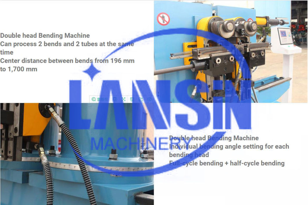 Double Head Pipe Bending Machine Dual Head Double End Double Side Tube Bending Machine Pipe Bender Tube Bender Hydraulic Pipe Cold Bending Machine
