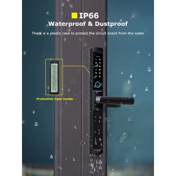 Quality IP66 Waterproof Lock and Fingerprint Smart Wireless Door Lock with Adjustable for sale