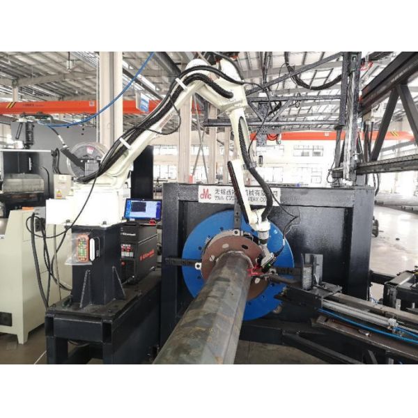 Quality 350mm 2000mm Automatic Robotic Welding Machine For Light Pole for sale