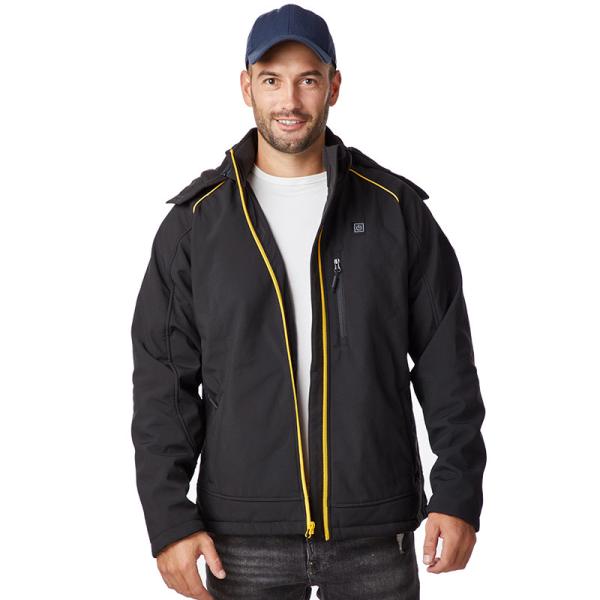 Quality Windproof Electric Heated Jacket S-3XL Men Hooded Jacket for sale
