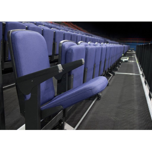 Quality Semi Automatic Retractable Grandstands Quietly Operated For Gyms / Arenas for sale