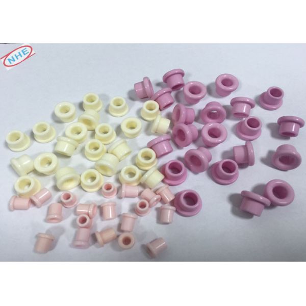 Quality Pink White Alumina Ceramic Wire Guide Pulley Ra 0.2 For Coil Winder for sale