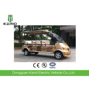 Quality Gold 4Kw Eight Passenger Electric Shuttle Bus Designed For Tourist Attractions for sale
