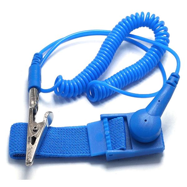 Quality 10mm Snap Leko Elastic Anti Static ESD Wrist Strap Band With Wireless Custom for sale