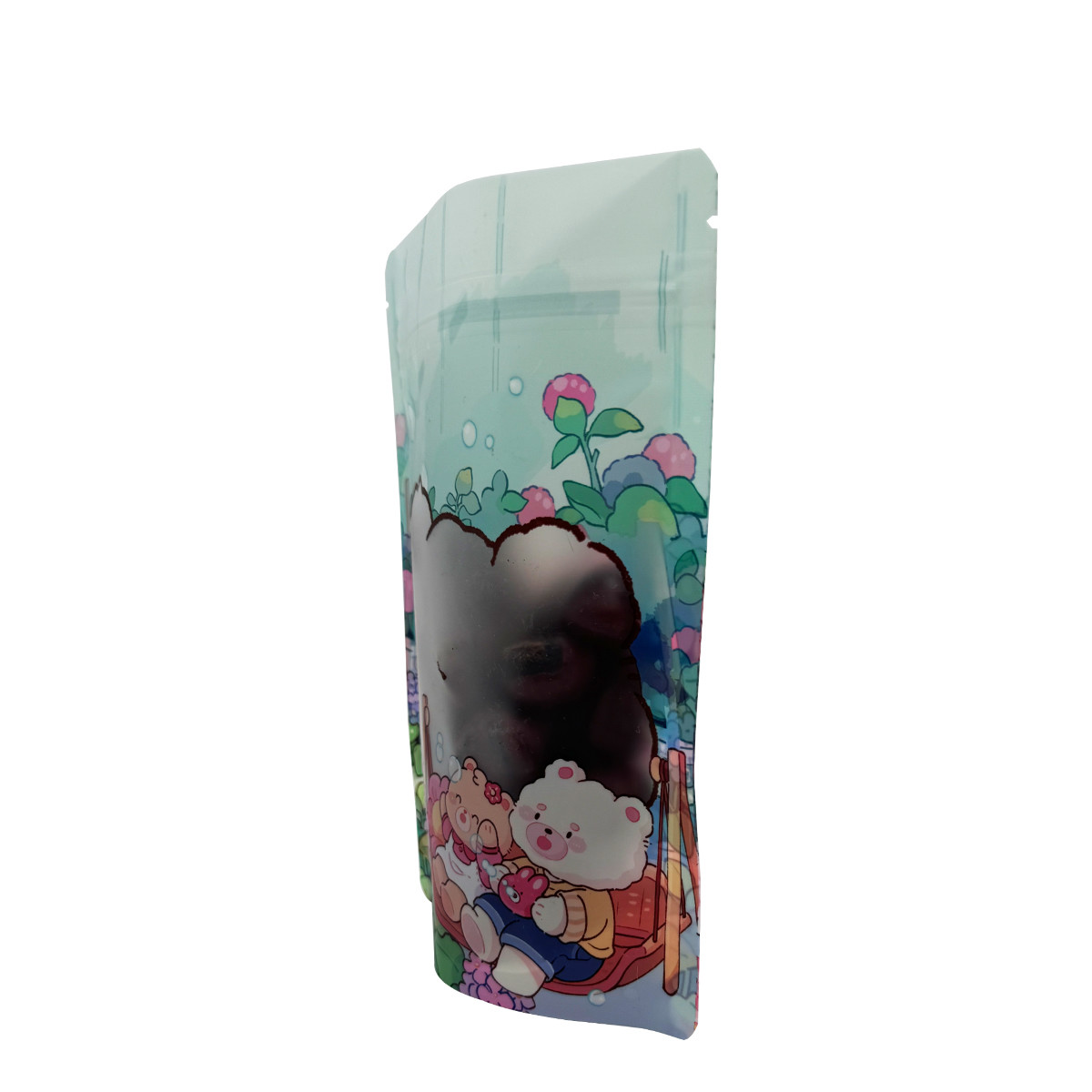 Quality Pre made Custom Plastic Stand Up Barrier Pouches with Clear Window and Zipper for sale
