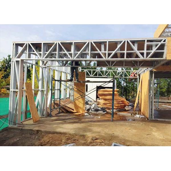 Quality Fast Construction Prefab Steel House With Kitchen / Structural Steel Framing for sale