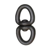 Quality 0.3T - 6T Marine Rigging Hardware Double Round Eye Swivel Zinc Plated for sale