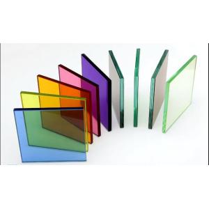 Quality Colored Laminated Glass Sheets Flat / Curve Reflective Laminated Glass Panels for sale