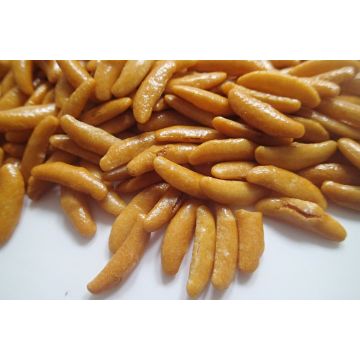 Quality Crescent Shape Japanese Rice Crackers Puffed Seaweed Rice Cracker for sale