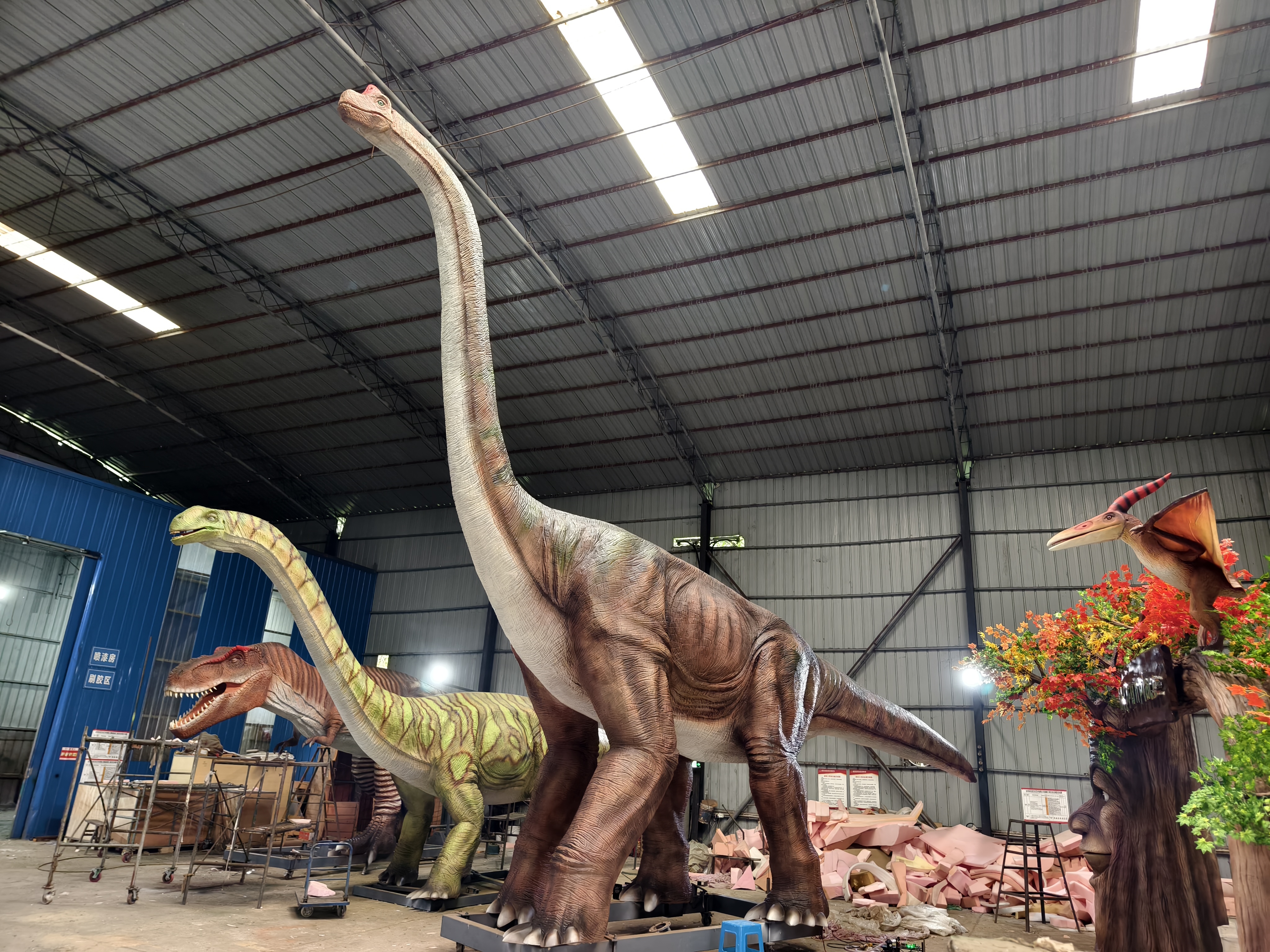 Quality Realistic High-quality Jurassic Animatronic Dinosaur Brachiosaurus 15m Model for sale