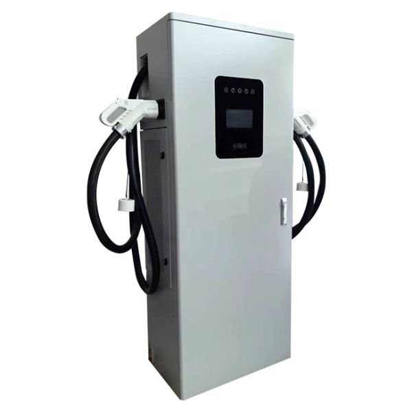Quality Floor Mounted Fast Electric Charge Car Station 60KW Double Connector DC Charging Station for sale