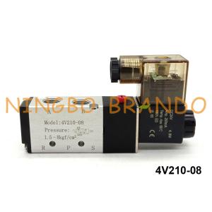Quality 4V210-08 Airtac Type 5/2 Way Pneumatic Solenoid Valve DC24V AC220V for sale
