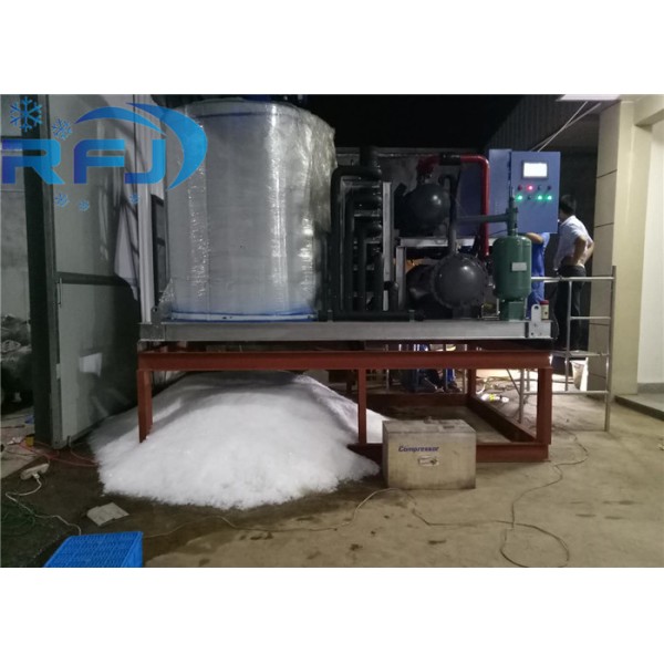 Quality 14kw Industrial Ice Block Making Machine , Clear Ice Block Maker Machine 380V for sale