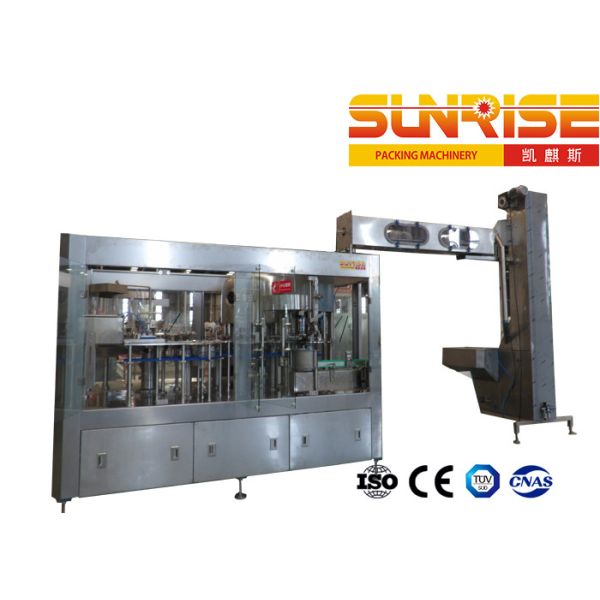 Quality 24 Flushing Heads Water Injection Machine , PET Bottled Water Line for sale