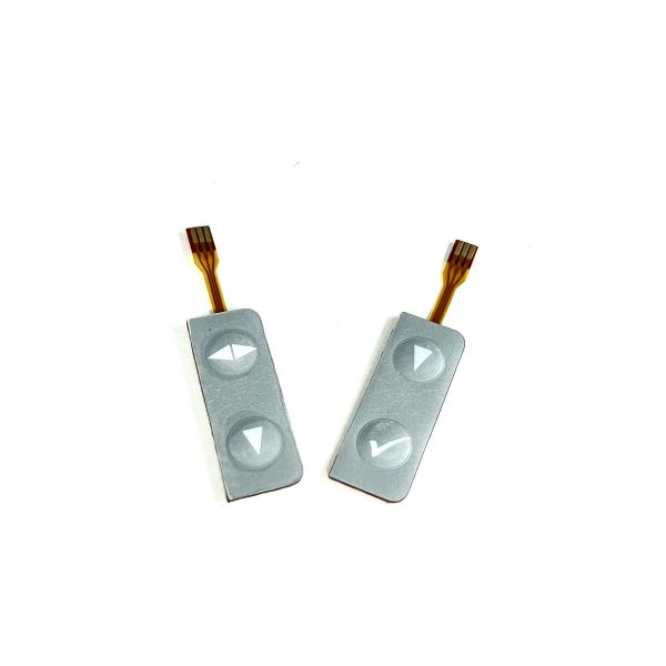 Quality Customize Laser Cutting Membrane Switch Keypad With Plastic Film Printing Two Keys for sale