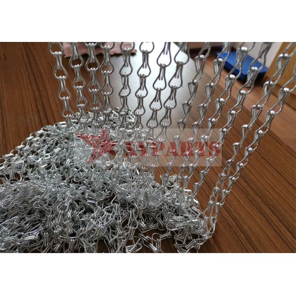 Quality Anodized Lightweight Double Hook Aluminum Door Hanging Chains for sale