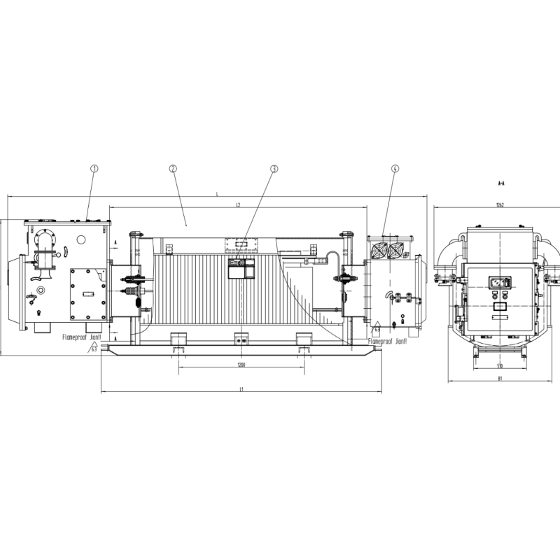 Explosion-proof mining transformer installation in underground mining environment