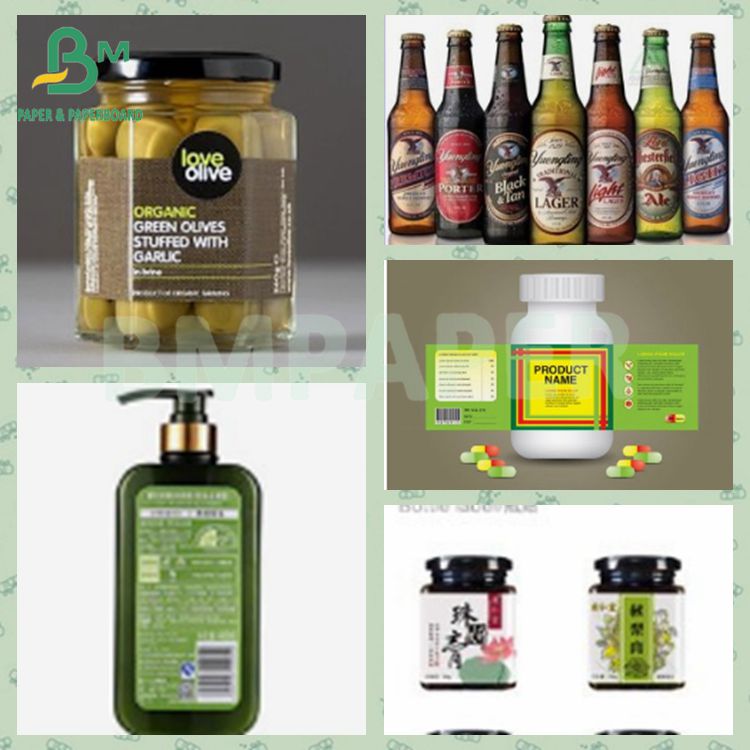 Waterproof Printable 80gsm White Beer Jar Paper Wine Label Paper
