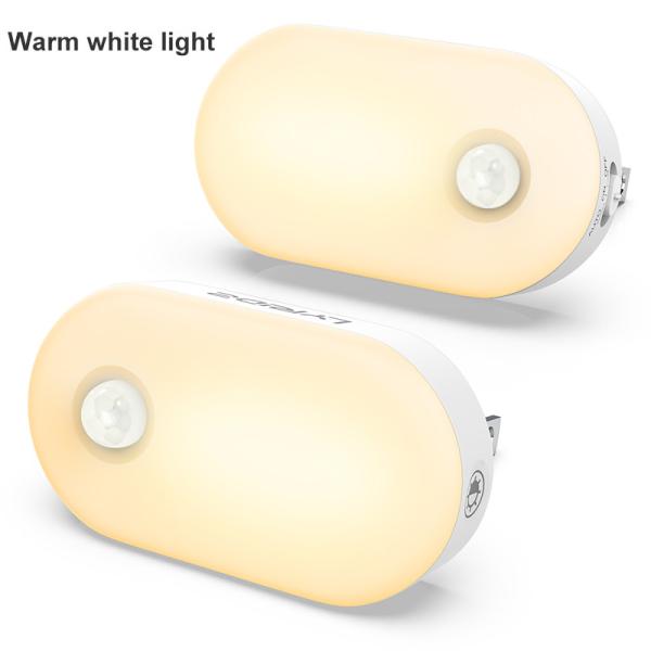 Quality 0.3W 500mAh Amber Plug In Smart Motion Sensor Night Light With Adjustable for sale