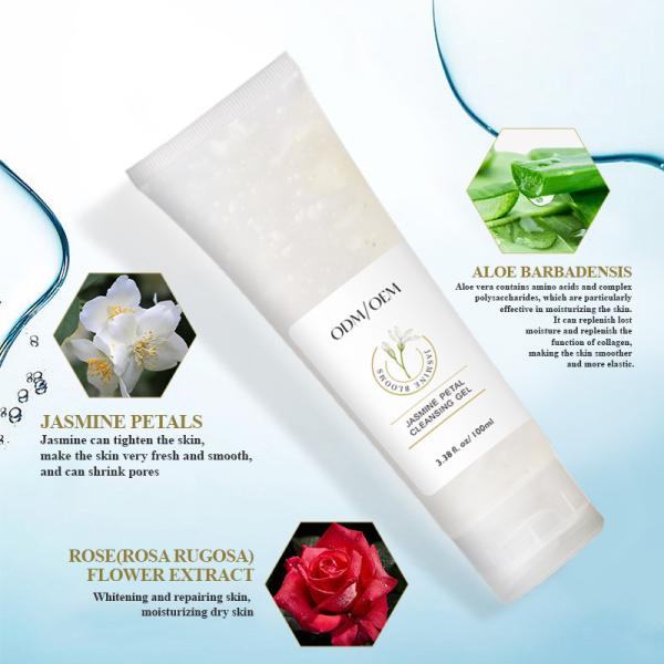 Quality ODM Jasmine Face Wash Foaming Facial Cleanser Blemish Clearing for sale