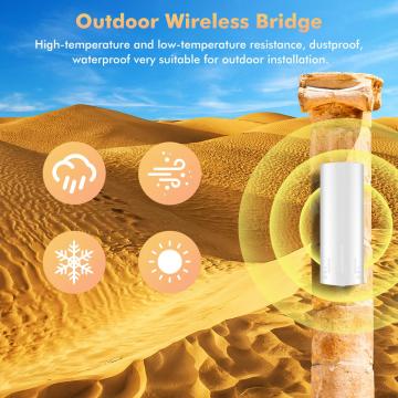 Quality Gigabit 5.8G Point to Point Outdoor WiFi Wireless Bridge with 14DBi High Gain for sale